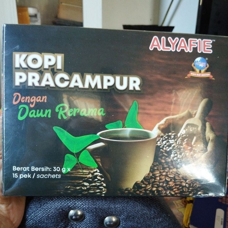 KOPI PRACAMPURAN DAUN RERAMA ALYAFIE (15 sachets x 30 grm) | Shopee ...