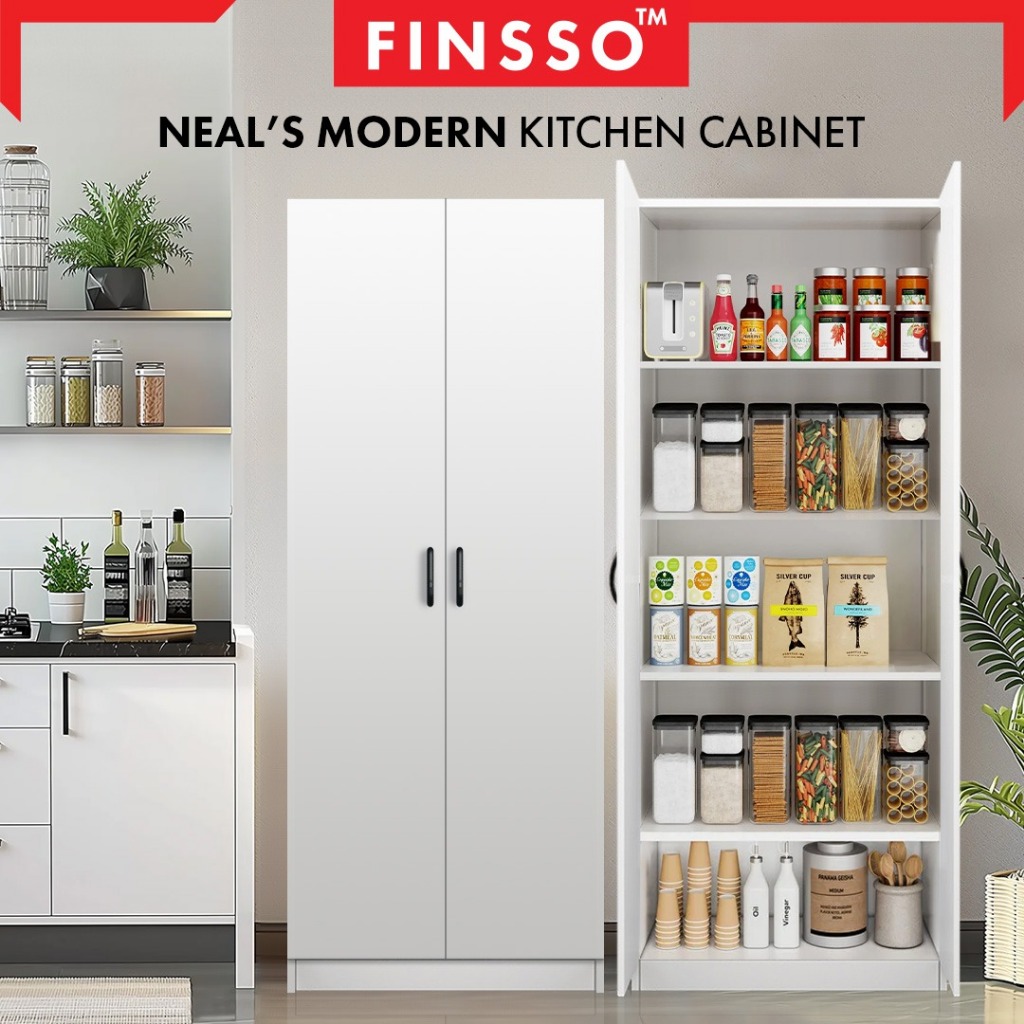 Finsso :Neal's Modern Large Kitchen Cabinet with 2 Door / Rak Dapur / Almari dapur / kabinet ...