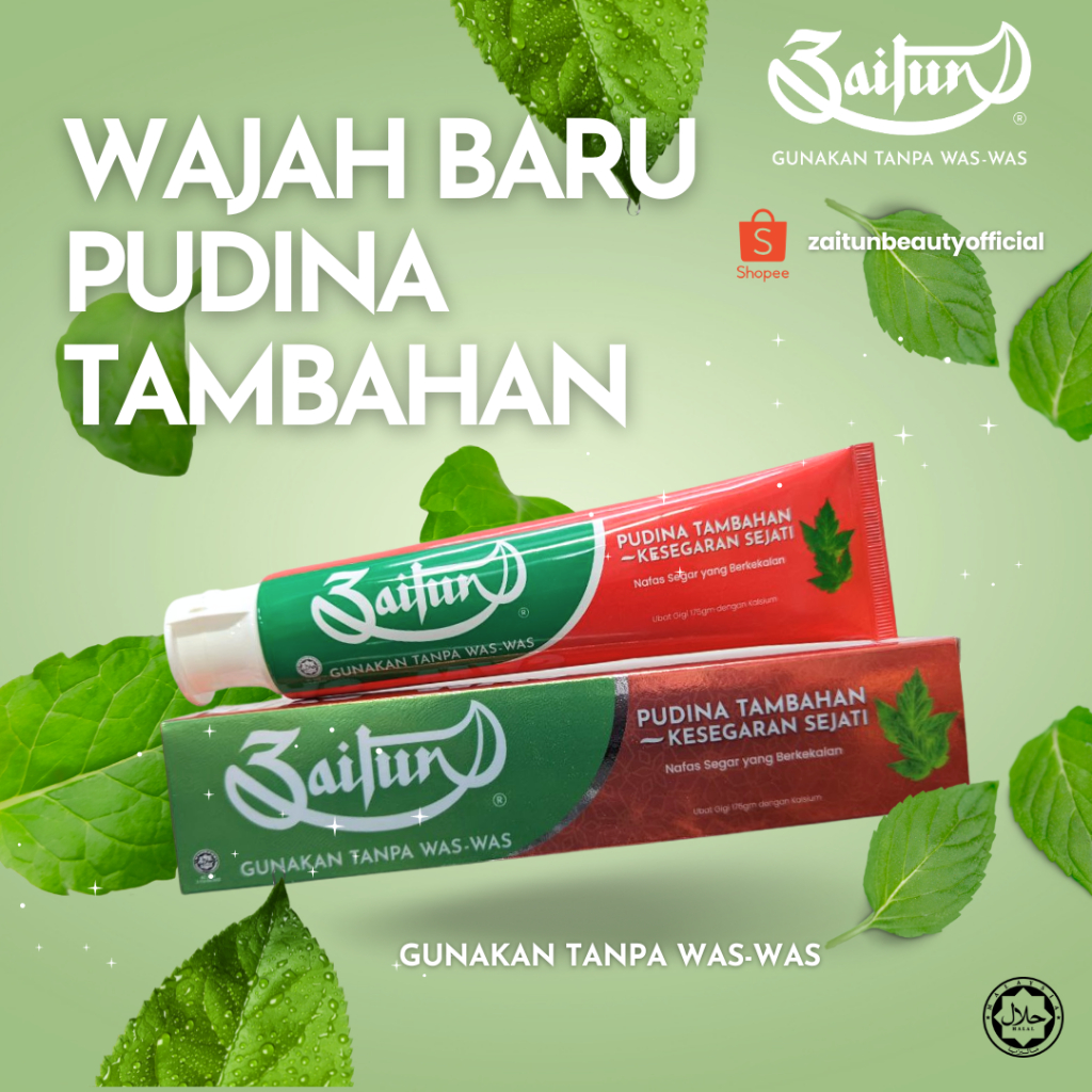 Zaitun Ubat Gigi Toothpaste Extra Mint/Whitening Pudina Tambahan ...