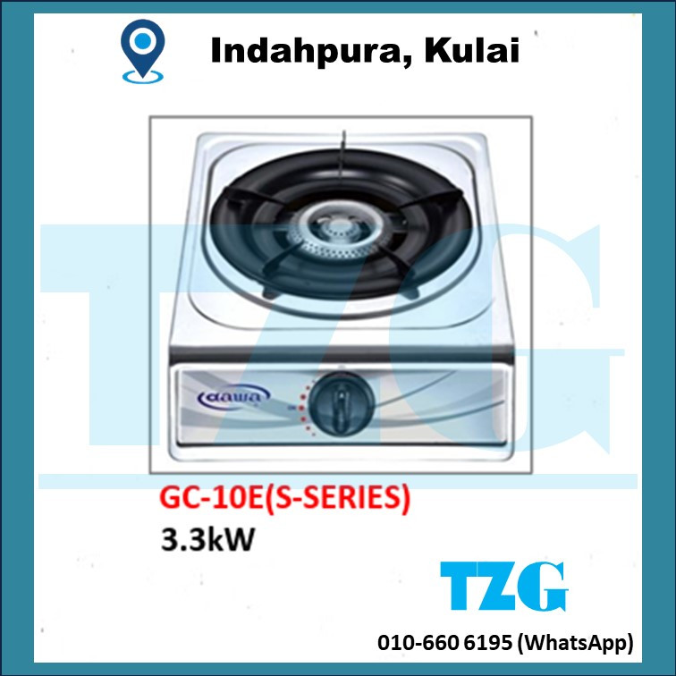 DAWA (KULAI) SINGLE BURNER STAINLESS STELL BODY GAS STOVE COOKER (GC ...