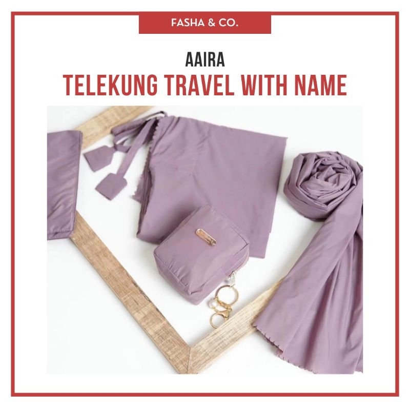 Telekung Travel Aaira (FREE Beg Berzip & Box) Parachute Material ...