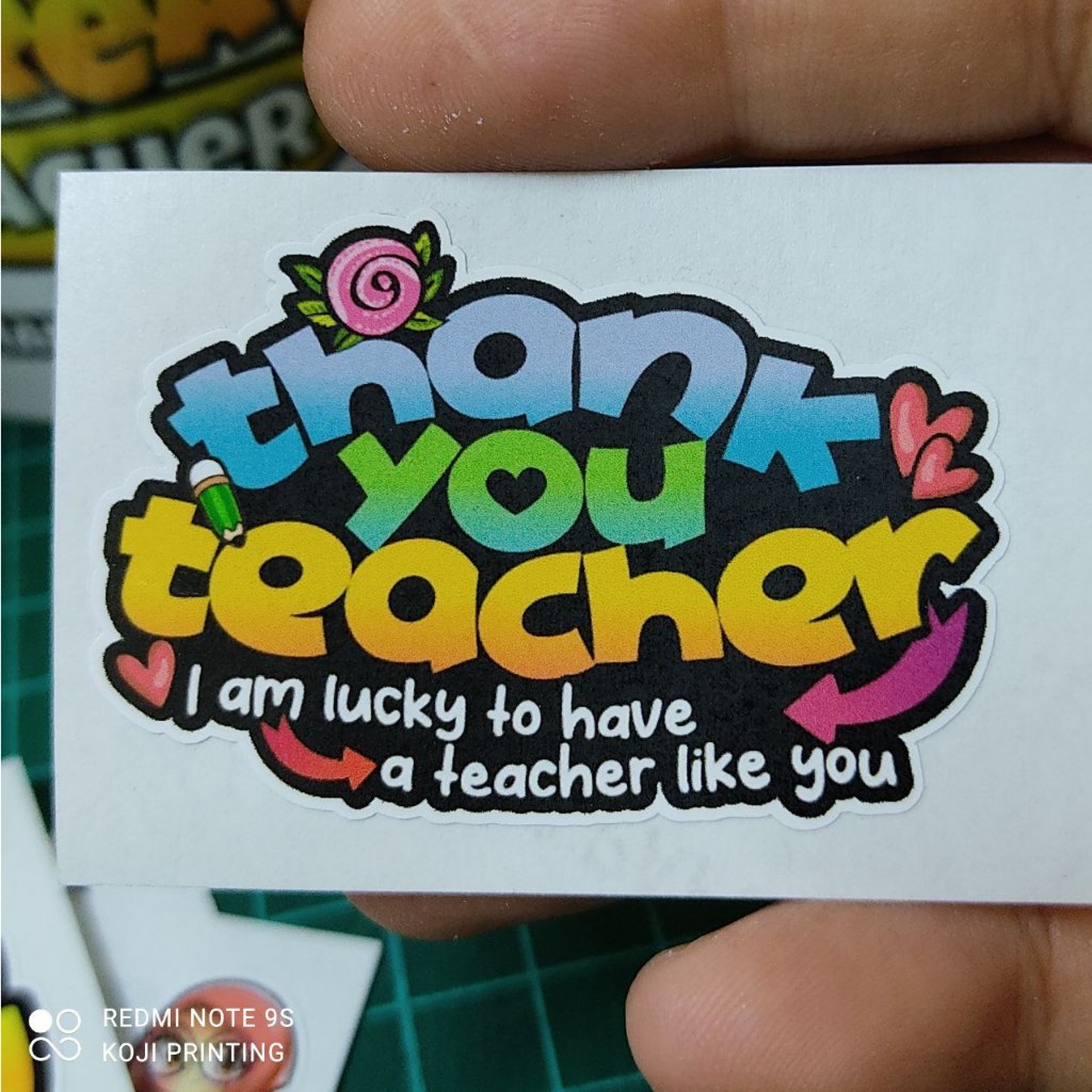 STICKER UCAPAN UNTUK GURU / THANK YOU TEACHER/TERIMA KASIH CIKGU/TERIMA ...