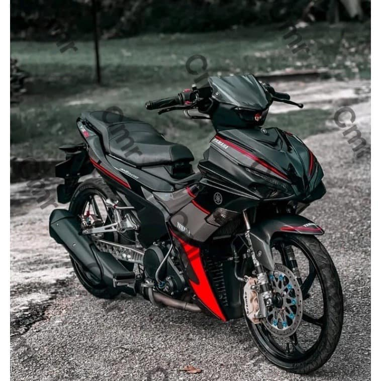 Y16 COVERSET Y16ZR RXZ DESIGN BLACK GREY RED STRIPES Y16-RXZ-E-1 ...