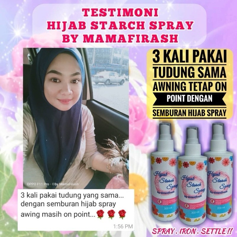 Pengeras Tudung ️ Hijab Starch Spray by Mamafirash 200ml | Shopee Malaysia