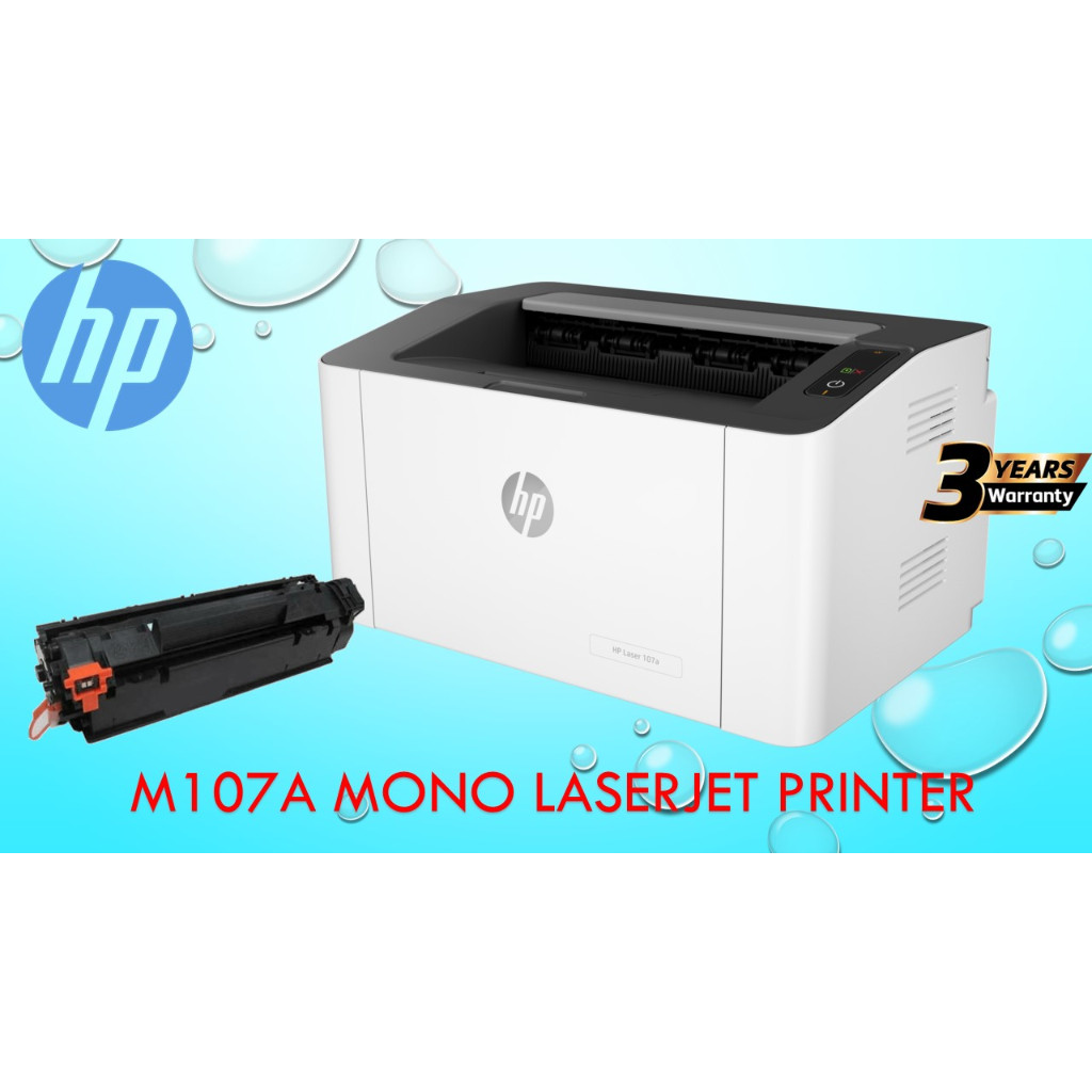 HP LASERJET PRO 107A MONO LASERJET PRINTER ( COME with 1 x Original ...