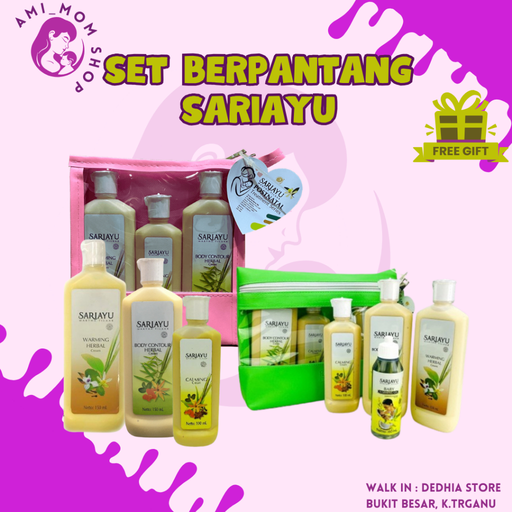 SARIAYU SET BERPANTANG IBU BERSALIN | SET PANTANG SARI AYU IBU | Shopee ...