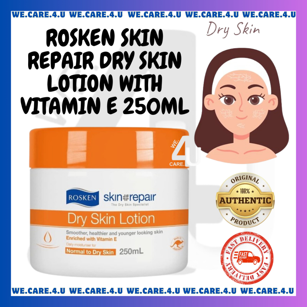 ROSKEN SKIN REPAIR DRY SKIN LOTION WITH VITAMIN E 250ML | Shopee Malaysia