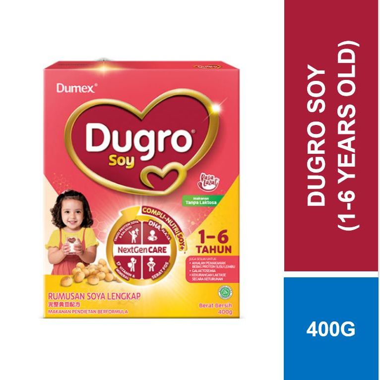 Dumex Dugro Soy Tailored Nutrition Milk Formula 1-6 years (400g ...