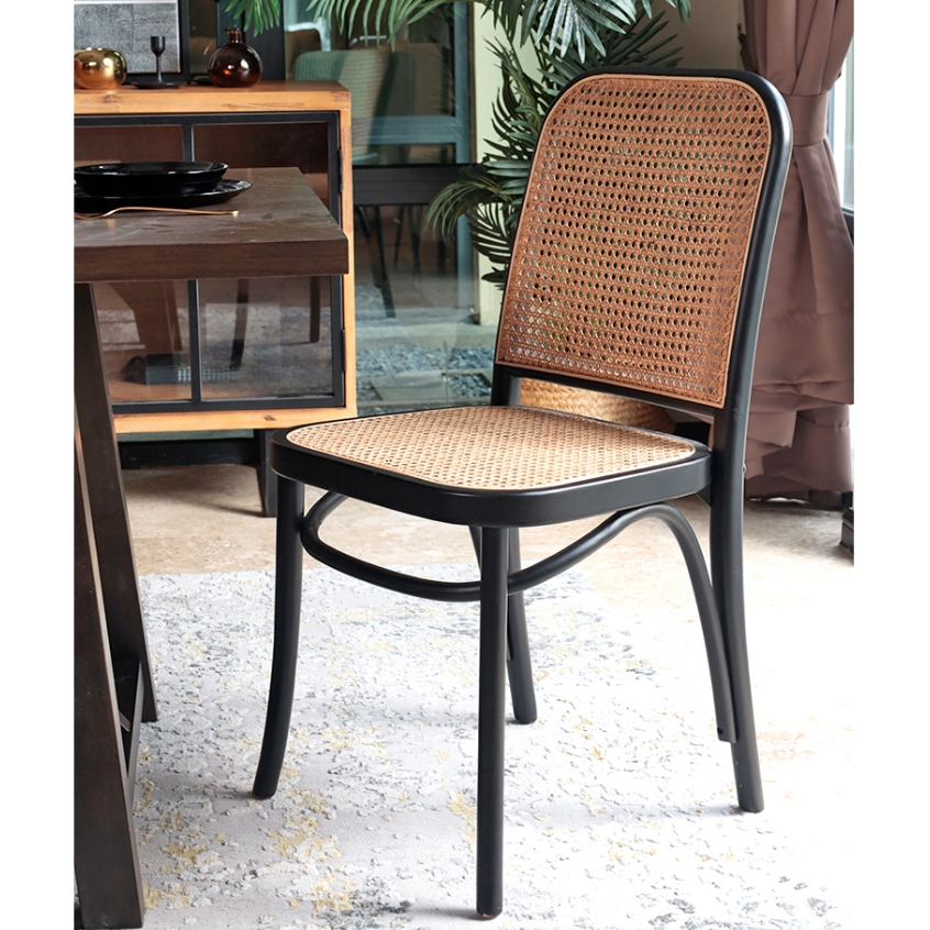 Kerusi Rotan Moden Unik LUDVIKA Natural Woven Rattan Chair Muji Japandi ...