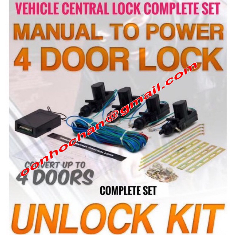 CAR CENTRAL LOCKING SYSTEM ALARM DOOR CENTRAL LOCK ACTUATOR GUN 2 WIRE 5 WIRE RELAY MYVI BEZZA ...