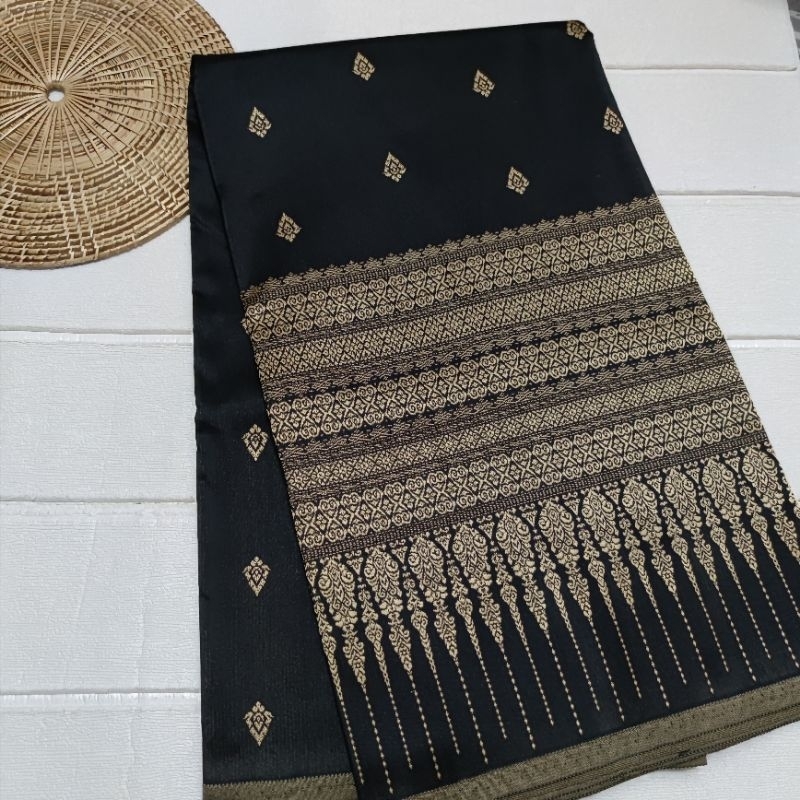 SONGKET THAI SAMPIN BLACK GOLD / BLACK SILVER | Shopee Malaysia
