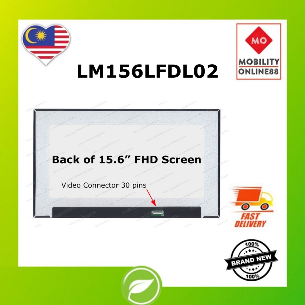 Display IPS LM156LFDL02 LM156LFDL02 LCD Display Screen Schermo 15.6 ...