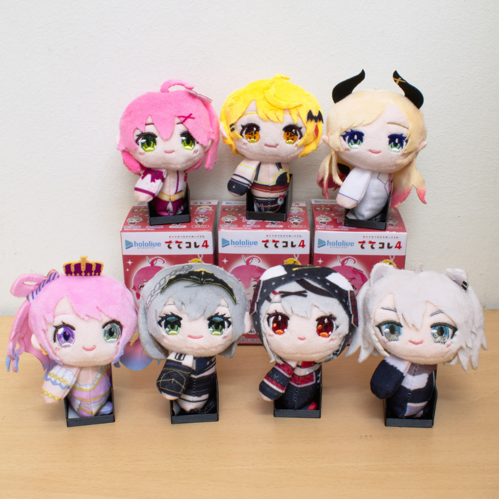 Hololive Plushie Keychain Tetecolle 4 - Botan, Sakura Miko, Mel, Choco ...