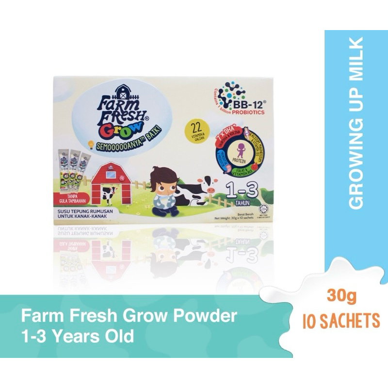 💥1-3years Milk Powder 30g-10 Sachet💥 Growing Up Milk Farm Fresh Grow ...