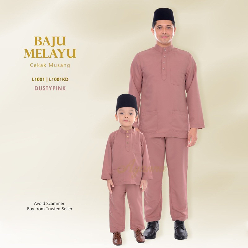 Baju Raya Color Dusty Pink Kurta Dan Baju Melayu Sedondon Raya 2024 Ready Stock Shopee Malaysia