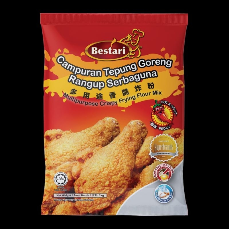 Fried Chicken Coating|Bestari Tepung Goreng serbaguna (HOT and SPICY ...
