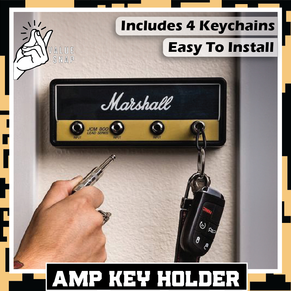 Key Hanger Storage Holder Key Rack Amp Vintage Guitar Keychain Storage ...