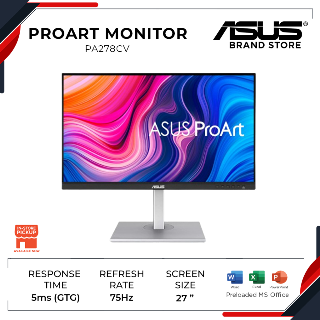 ASUS ProArt Display PA278CV Professional Monitor (27-inch, IPS, WQHD ...