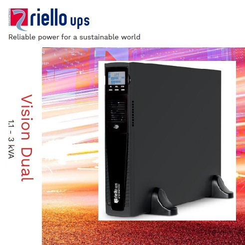 Riello Vision Dual UPS ITALY technology VSD-3000 UPS Backup Battery ...
