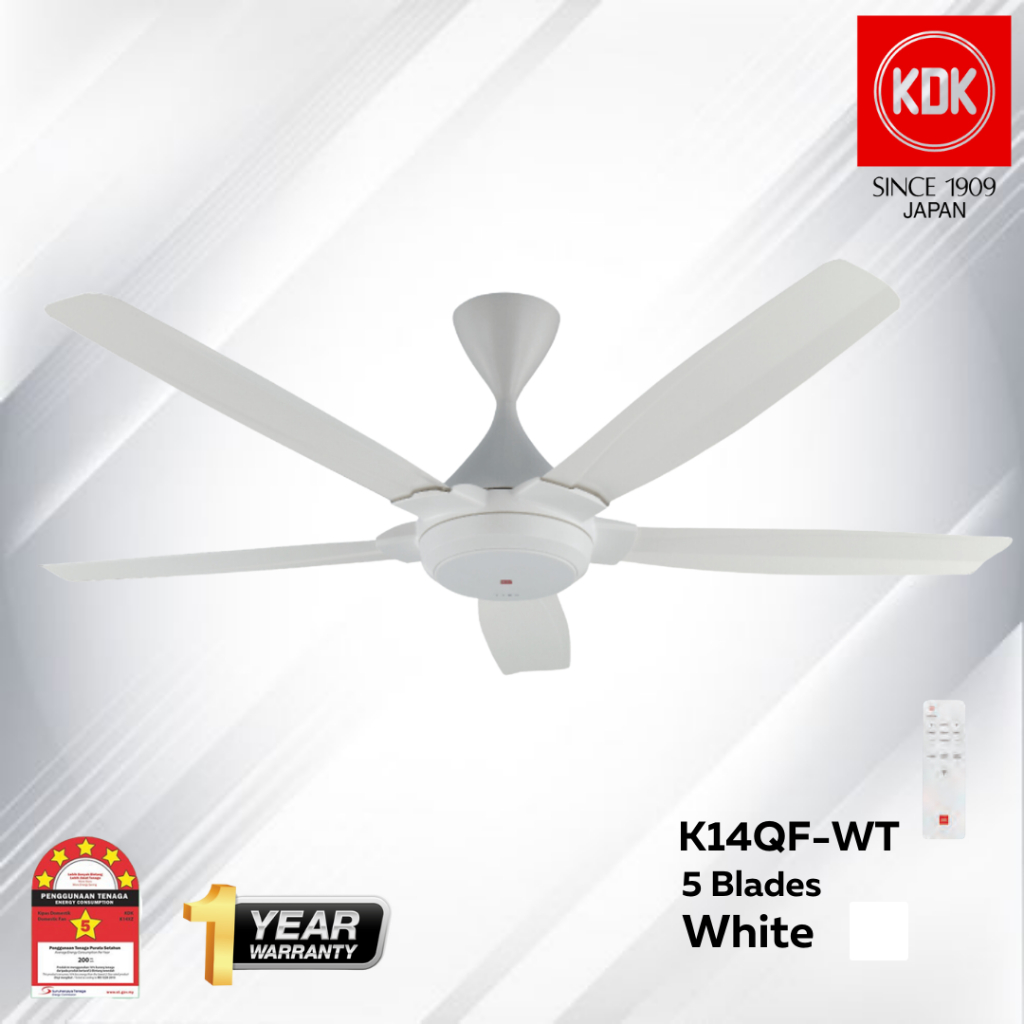 KDK K14TE / K14QF / DESIGNER / FANDASY 56" DC Motor Kipas Siling Kipas ...