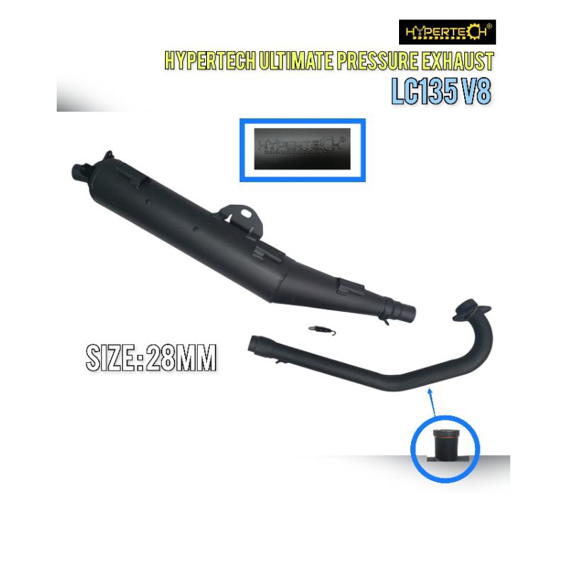 LC135 HYPERTECH ULTIMATE PRESSURE EXHAUST LC135 V2 - V7 LC135 V8 FI ...