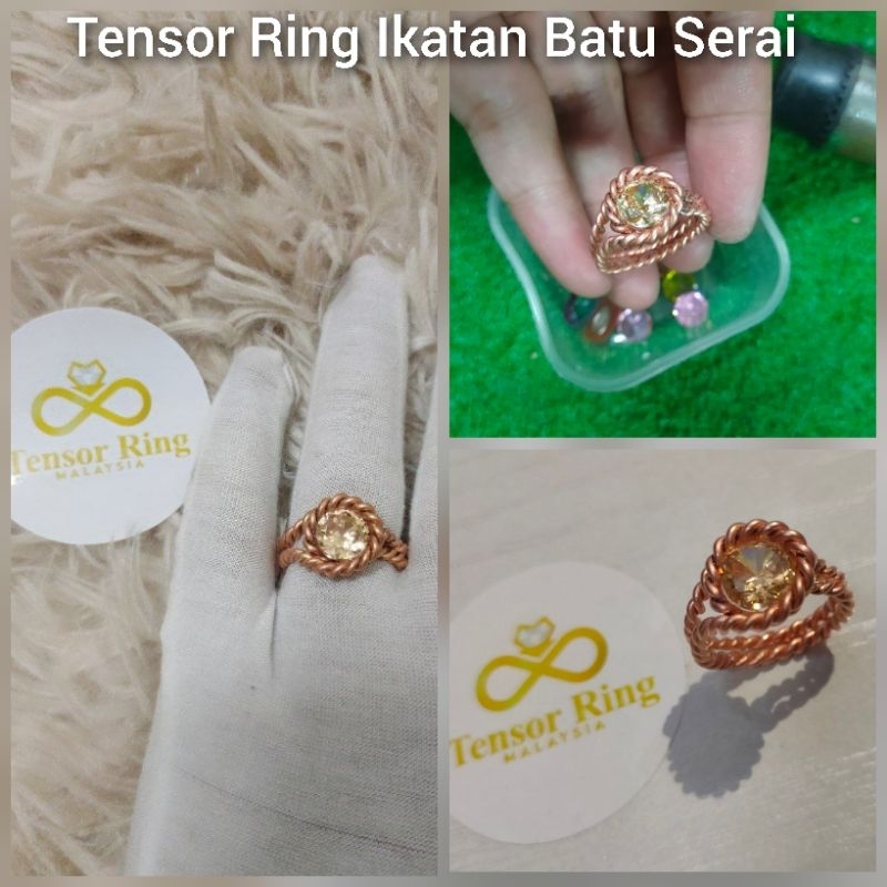 Tensor Ring Batu Serai Asli 💯% (batu random) | Shopee Malaysia