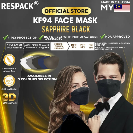 Respack 4-ply Adult KF94 Face Mask 20's | Shopee Malaysia