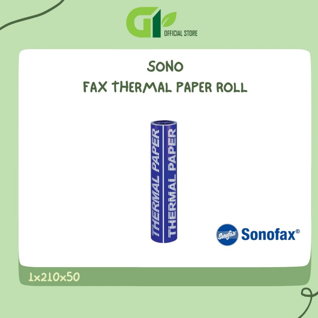 [GY Office] SONO Fax Thermal Paper Roll 210mm X 30mm Fax Paper Kertas ...