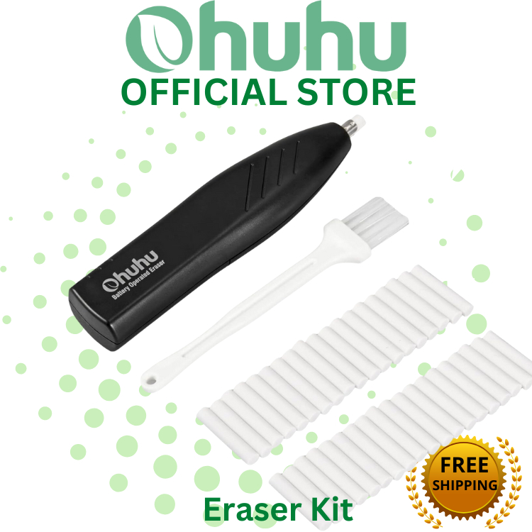 Ohuhu Electric Eraser Kit with 40 Eraser Refills and 1 Eraser Brush ... Ohuhu Electric Eraser Kit with 40 Eraser Refills and 1 Eraser Brush ...