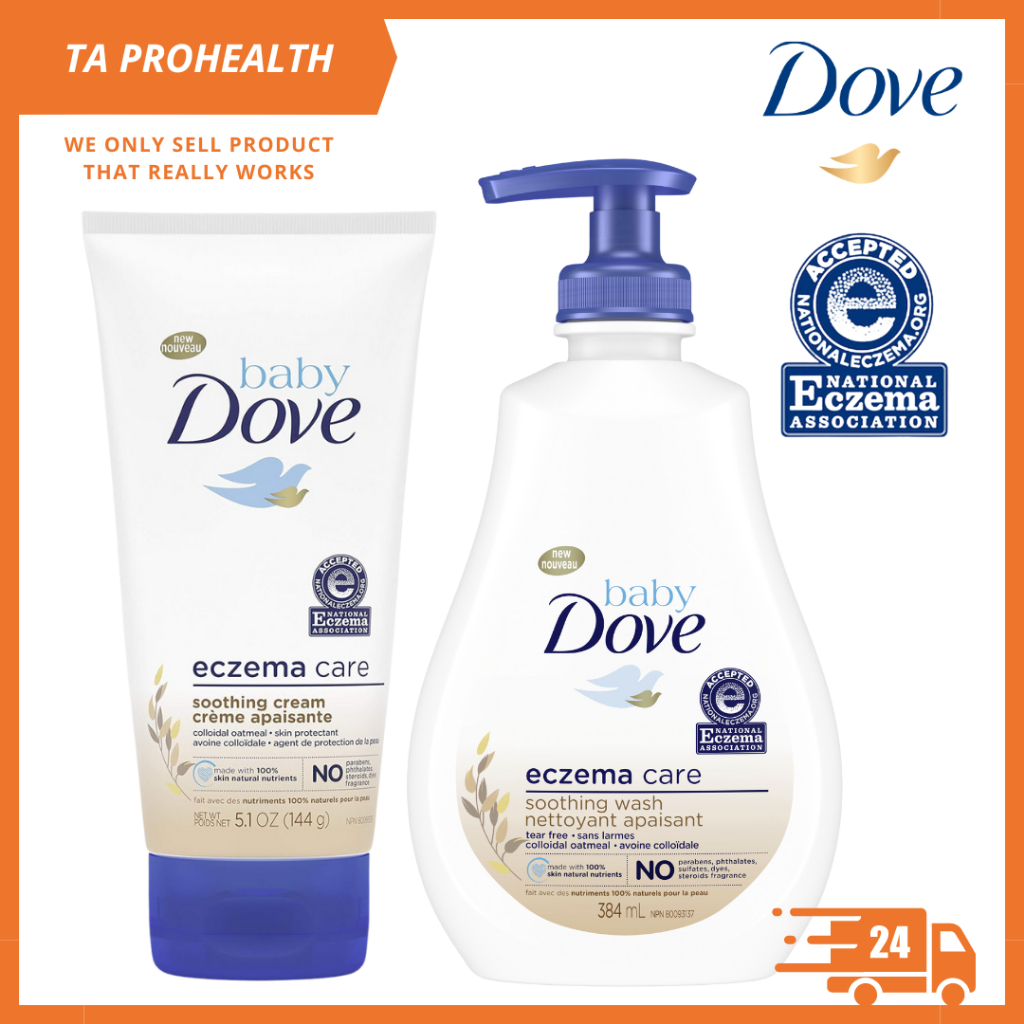 Dove Baby Derma Care Soothing Wash / Eczema Care Soothing Cream 144g ...