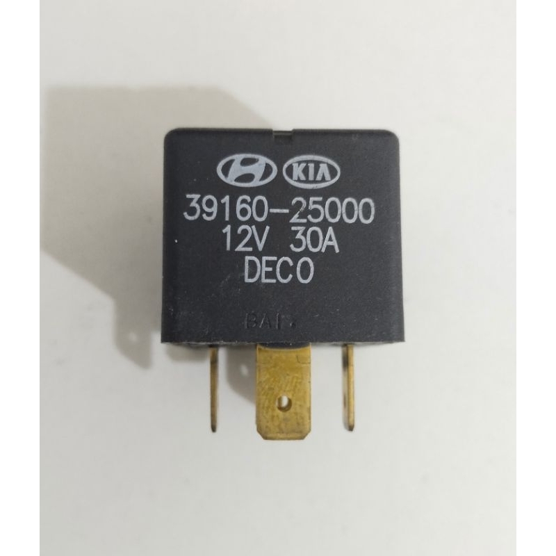 KIA / HYUNDAI POWER RELAY 5 PIN (USED) 39160-25000 (DECO) 12V 30A ...