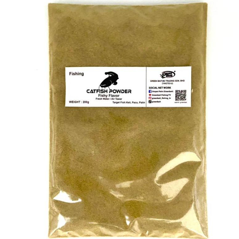 Greenbait Catfish Powder 200g (Fishy Flavor) | Shopee Malaysia