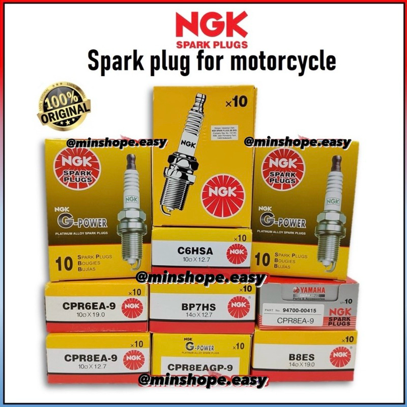 NGK SPARK PLUG G-POWER MOTOR 100% ORI - CPR8EA-9/ CPR6EA-9/ CPR8EA-9 G-POWER UTK YAMAHA LC135 ...
