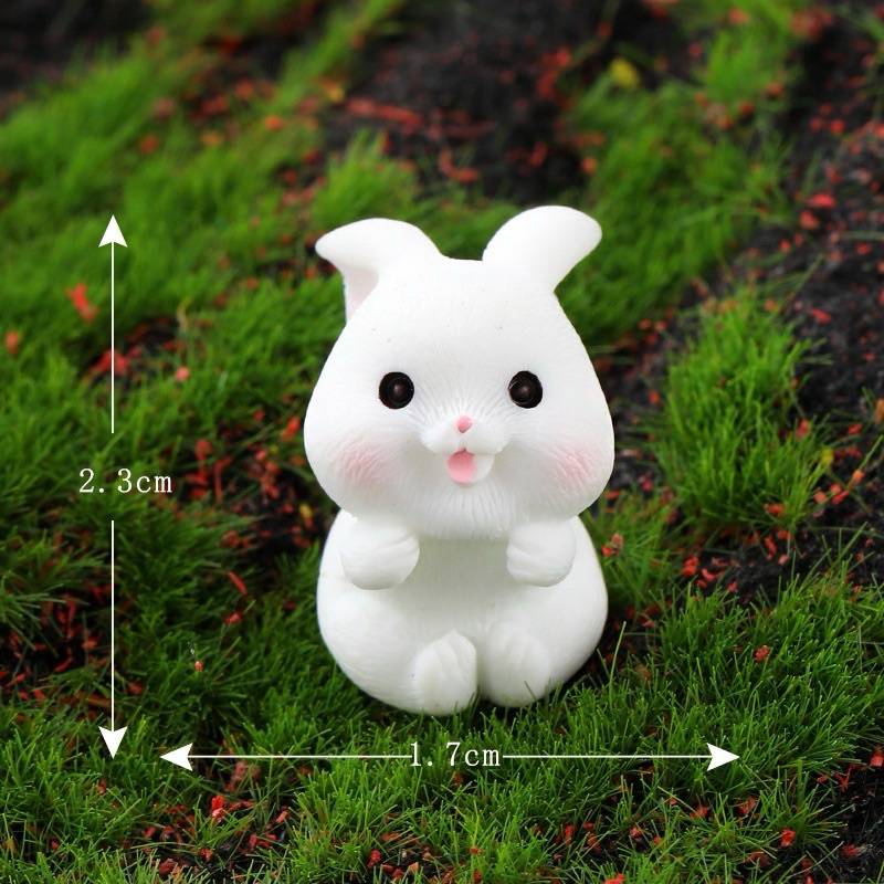 (Ready Stock) Mini Rabbit Miniature Landscape Nature Resin Model ...