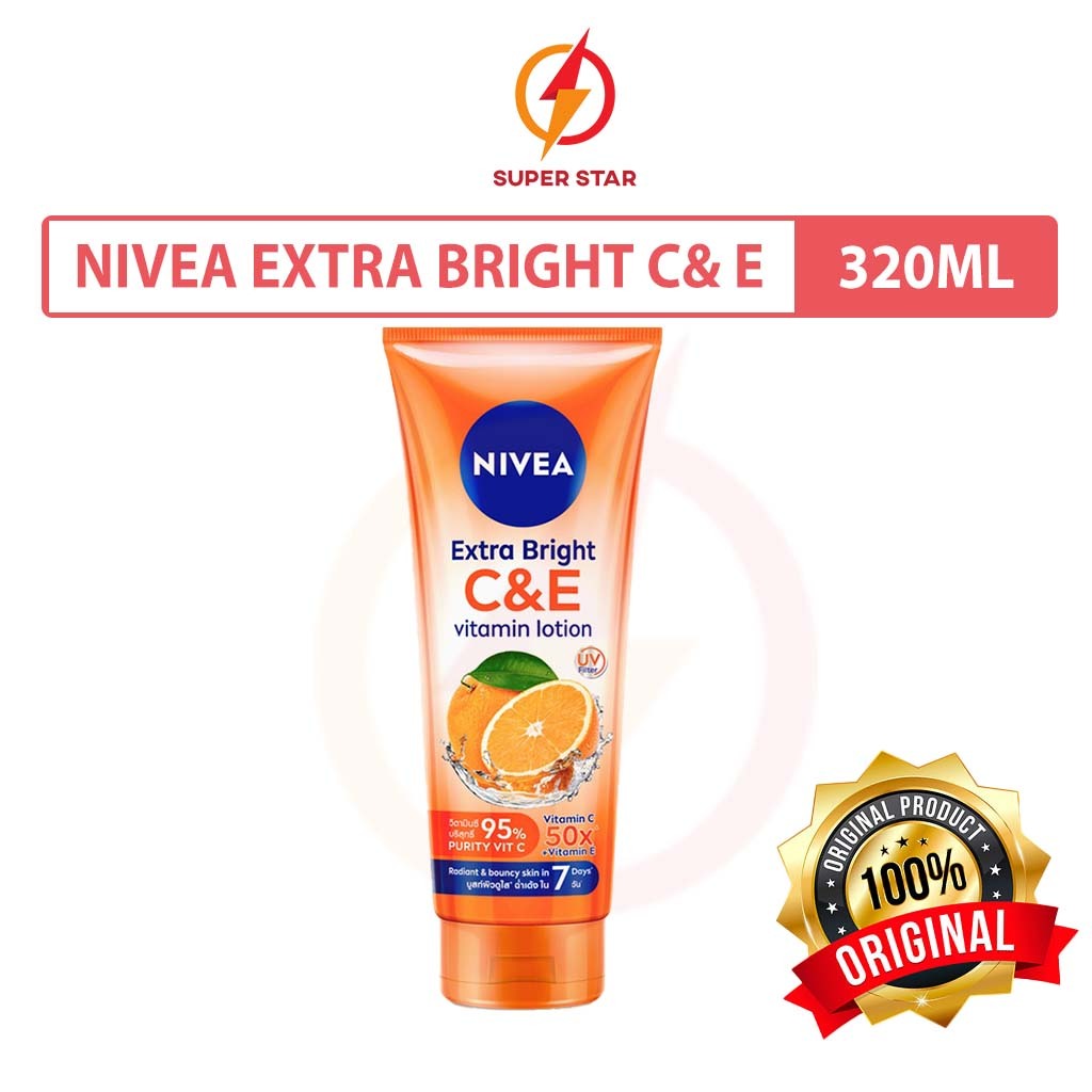 NIVEA Extra Bright C&E Vitamin Lotion 320ml | Shopee Malaysia