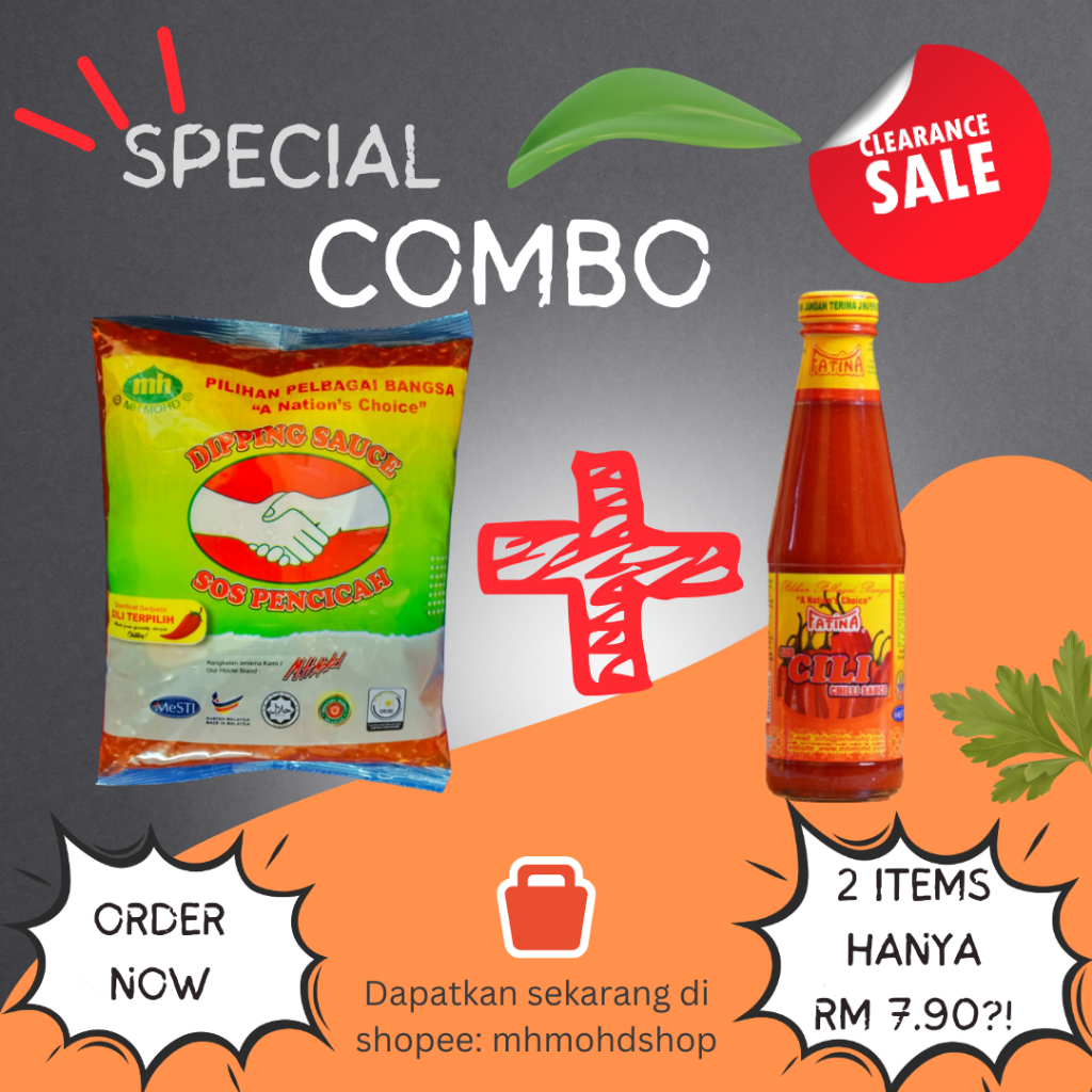 SPECIAL COMBO (SOS PENCICAH 1KG & SOS CILI FATINA 340G) | Shopee Malaysia