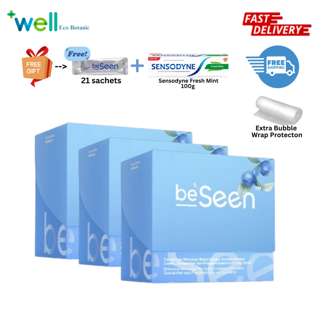 Beseen Eye-Brain Booster 30's x 3 + Extra Free 21 sachets Beseen ...