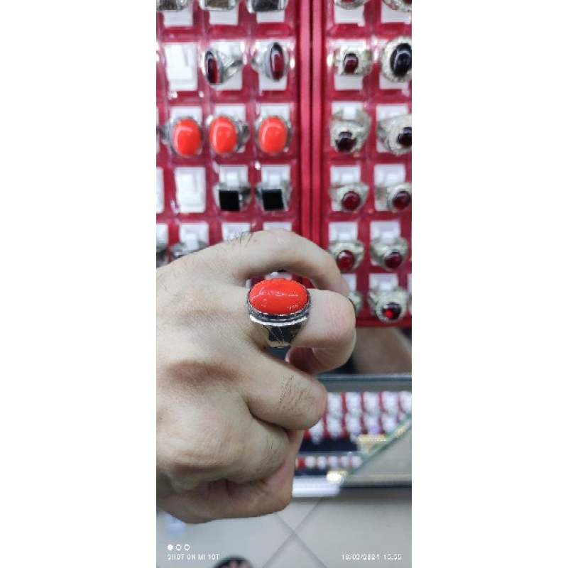 cincin batu marjan ori steel cover best quality products ready stock ...