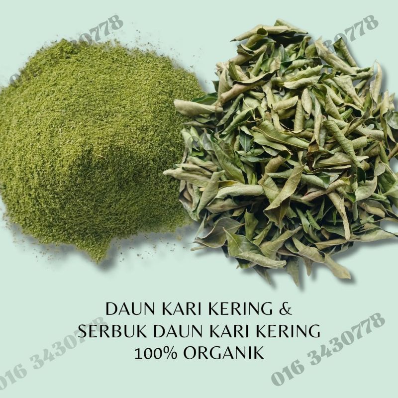 Daun Kari Kering & Serbuk Daun Kari Kering (Dried Curry Leaves & Dried ...