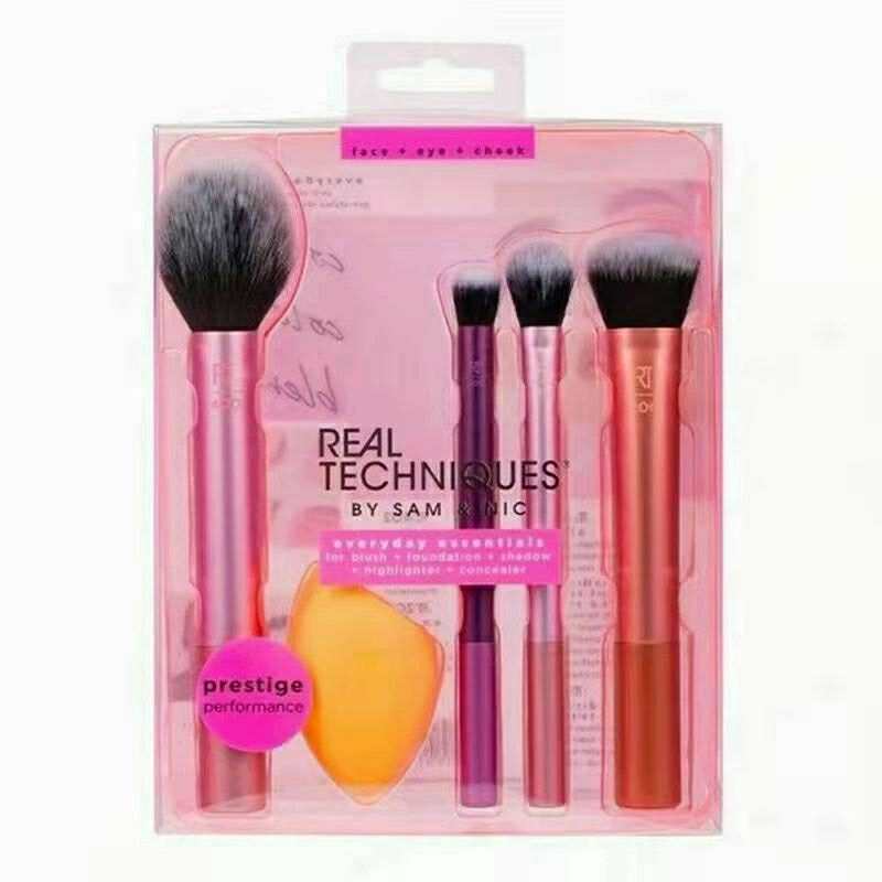 New Real-Techniques Makeup Brushes Set Foundation Smooth Blender ...