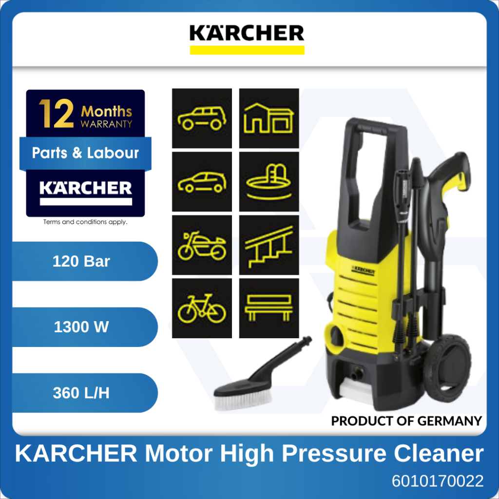 KARCHER High Pressure Washer 120 Bar K2.360 Car Wash Water Jet Sprayer Cleaner Pump Cuci Kereta ...