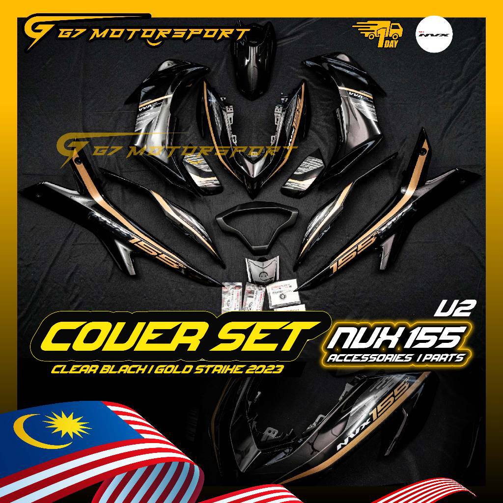 Cover Set for NVX V2 ( Clear Black + Gold Strike 2023 ) 100% ORIGINAL ...