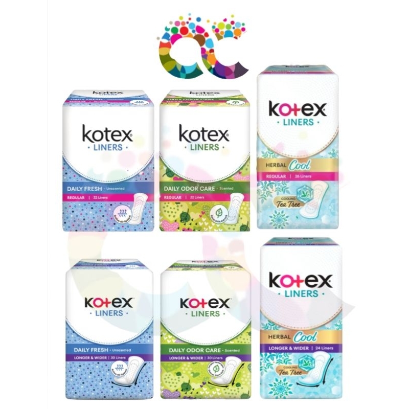 Kotex Liners Scented/Unscented/Cool (15cm /17.5ccm) | Shopee Malaysia