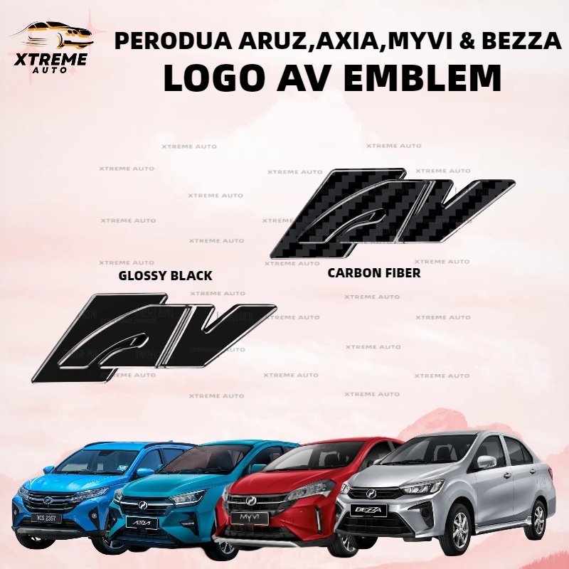 XTREME AUTO Perodua Aruz,Axia,Bezza,Myvi AV logo word emblem ...