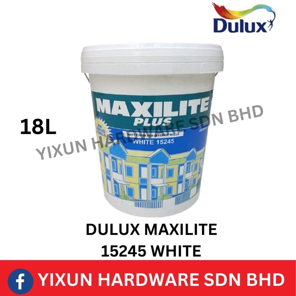 Dulux Maxilite Plus White 15245 18L | Shopee Malaysia