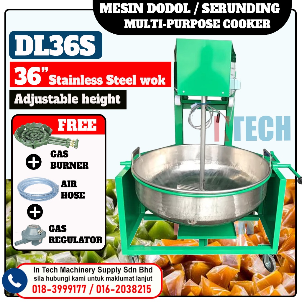 MESIN PENGACAU DODOL / SERUNDING / MULTI PURPOSE COOKER C/W 24" / DL24S ...
