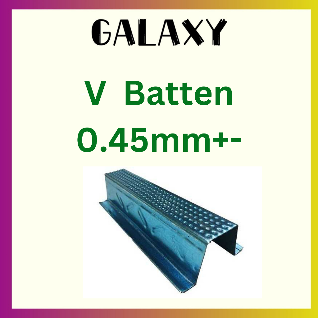 V Batten Blue 0.45mm+- / Besi Bumbung V Rack Pasu Bunga Kerusi | Shopee ...