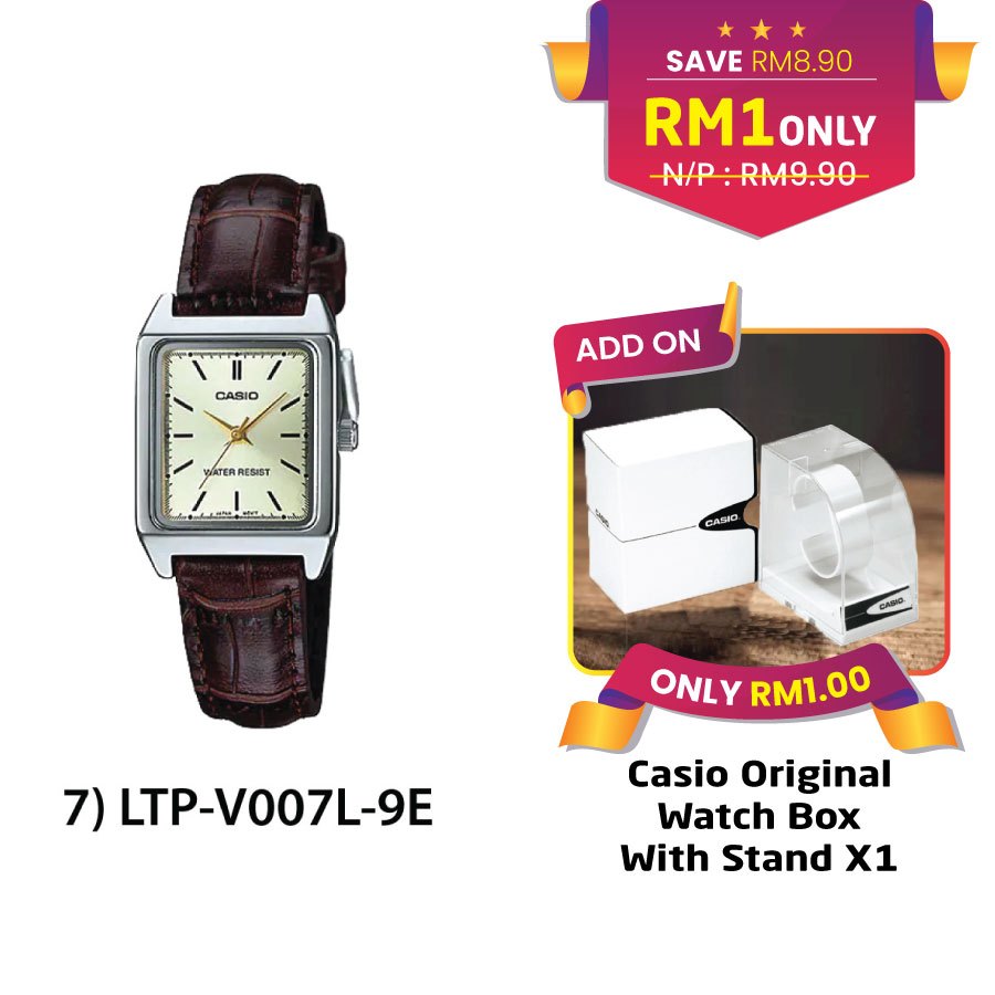 [1yr Warranty] Casio Watch Analog Womens Ltp V007d Ltp V007l Series Ltp V007d 1b Ltp V007d 1e