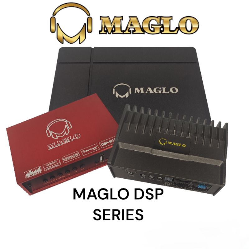 MAGLO Car Audio DSP Series (M1-60.6 , M460 , DSP-M10) High Power Amplifier With DSP Car ...