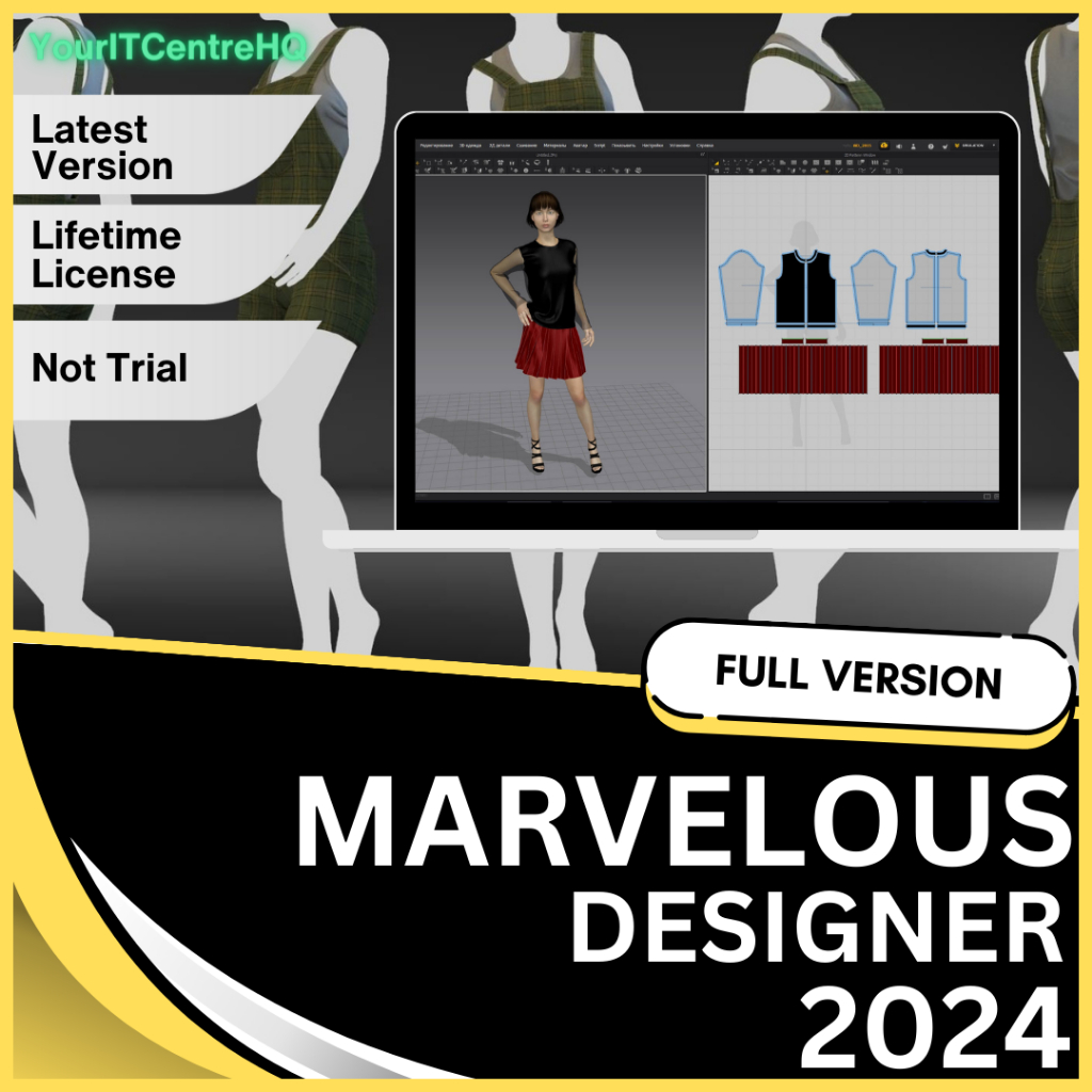 Marvelous Designer 12 Full Design Editing 3D Window Full Version | Shopee Malaysia